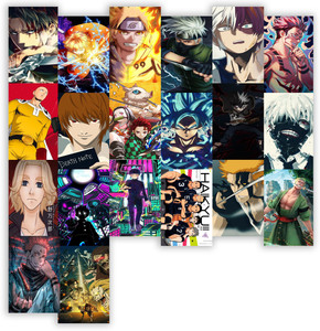Set of 20 different anime wall poster mix poster of dragonballz,naruto ...