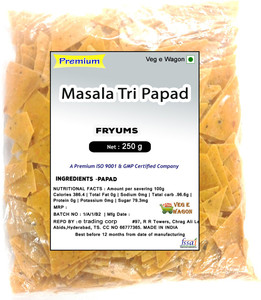 Veg E Wagon Masala Tri Papad in Pouch 250 g 250 g Price in India - Buy ...