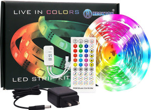 heckton 300 LEDs 4.98 m Multicolor Color Changing Strip Rice Lights ...