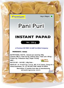 E Food Factory Instant Pani Puri Papad 250 Gm in Pouch Fryums Price in ...