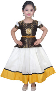 Amirtha Fashion Girls Lehenga Choli Ethnic Wear Self Design Lehenga ...