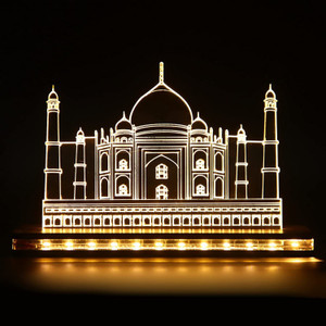 StarLaser 3D Illusion TAJ Mahal Design Acrylic Night Lamp Gift for ...