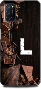 KEYCENT Back Cover for OPPO A52, CPH2061 L, L LETTER, L NAME, CHOCOLATE ...