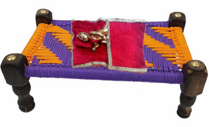 Firmus Kanhaji Bed Khat for Ladoo GopalJi(Medium- 0-5 size)(9x6x4 ...