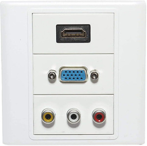 VOOCME Hdmi/Vga / 3Rc Multimedia Modular Wall Socket Face Plate Socket ...