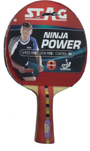 STAG Ninja Power With Deluxe Case Red, Black Table Tennis Racquet - Buy ...