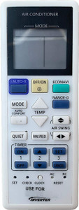 HDF AC Remote Control Compatible For Panasonic Inverter Split Window AC ...