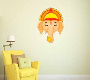 WALLDECORS 71.12 cm LORD VINAYAGAR STICKER Self Adhesive Sticker Price ...