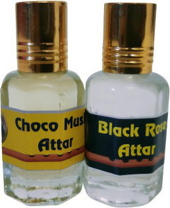 kah attar CHOCO MUSK & BLACK ROSE ATTAR 12ML EACH Floral Attar Price in ...