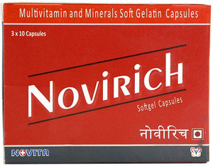 Novita NOVIRICH - Multi Vitamin and Minerals Soft Gelatin Capsules ...