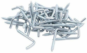 BRUSH HOUSE 50x Zinc Plated L Shape Right Angle Screw-in Dress Cup ...