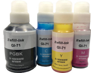 Teqbot For Canon Pixma GI-71 Refill Ink Suitable for G3020, G3021,G3060 ...