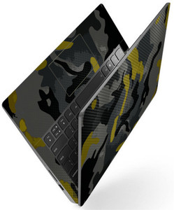 Techfit Full Body Laptop Skin Fits Size Upto 15.6 Inches - Black ...