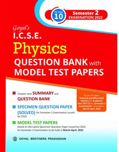 ICSE Physics Class 10 Question Bank with Model Test Papers (Sample ...