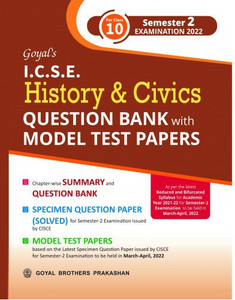 ICSE History & Civics Class 10 Question Bank with Model Test Papers ...