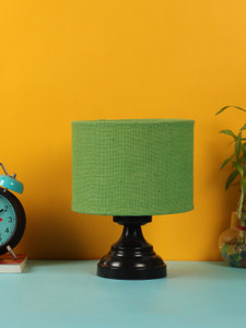 Devansh Green Jute Table lamp with iron Base Table Lamp Price in India ...