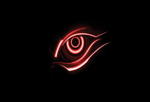 Smoky Design eyes black background red digital art wallpaper Poster ...