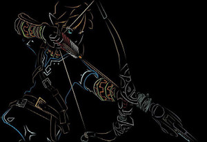Smoky Design the legend of zelda video games neon link wallpaper Poster ...