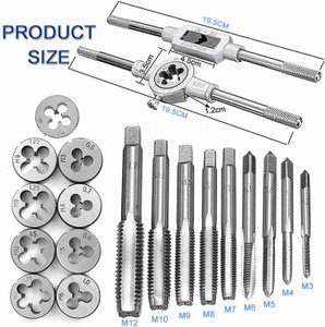 uptodatetools Set - Metric & SAE Screw Thread Dies and Taps Wrench Kit ...