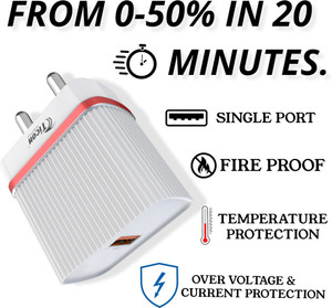 TICON 25 W 4.2 A Wall Charger for Mobile with Detachable Cable - TICON ...