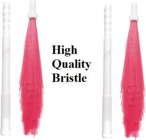 JEEBU Adjustable Plastic Broom, Foldable Long Handle Phool Jhadu Floor ...