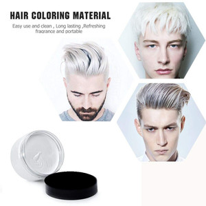 imelda WHITE COLOR HAIR WAX Non Permanent Hair Paint Wax For Natural ...