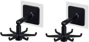 Shreejee Pack of 2 | 360° Rotating Plastic Hook | Wall-Mounted Utensil ...