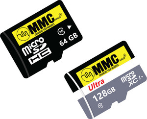 MMC MMC 64GB + 128GB Memory Card 128 GB MicroSD Card Class 10 120 MB/s ...