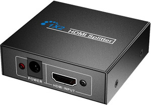 microware TV-out Cable 1X2 HDMI Splitter, 1 Port to 2 HDMI Display ...