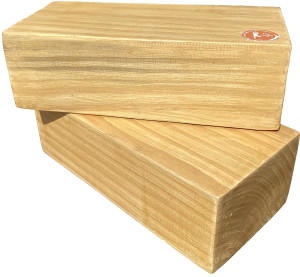 The Yogis Wooden Yoga Block Brick Great for Yoga, Workout(2 Pc) Size ...