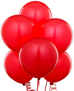 Flipkart.com | Saikara Collection Solid Solid Red 25 Balloon For ...