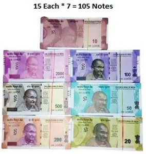 Dilurban Fun For Kids Nakli Indian Notes Toy Dummy Indian Currency 7 ...