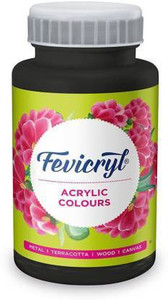 Flipkart.com | Fevicryl Acrylic Colour (100 Ml) Black (Set of 1, Black)