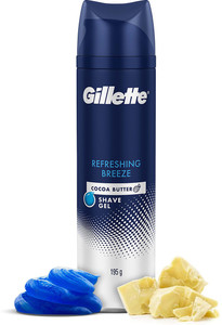 Gillette Shaving Gel Refreshing Breeze With Cocoa Butter Price in India ...