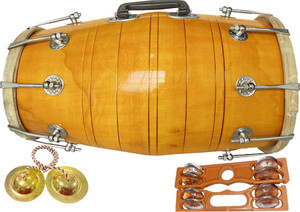 RAM musical COMBO Manjira, Khadtal and Dholak Nut & Bolts Dholak Price ...