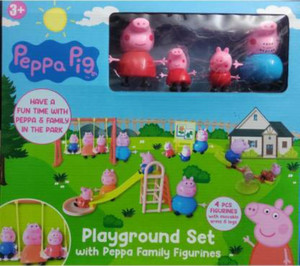 valuableplus Peppa Pig Playground & Peppa Pig Family, Slide Swing ...