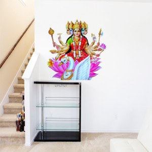 Divine studio 55 cm shri saraswati mata ji Wall Sticker Picture 443 ...