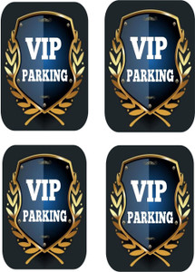 HindK 10.16 cm Vip Sticker Pack Of 4 ( 5×4 inch )| VIP PARKING STICKER ...