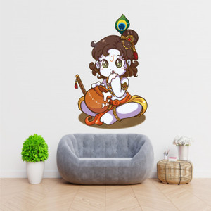 wildartcreation 55 cm lord bal krishna Wall Sticker Picture 414 Self ...