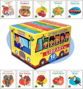 My First Picture Learning Library Box Of 10 Little Board Books (Pre ...