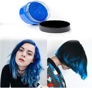 imelda Instant Hairstyle Temporary Blue Hair Color Daily Use Wax for ...