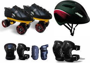 Jaspo Thrasher Pro Black Quad Roller Shoe Skates - Size (UK - 6 ...