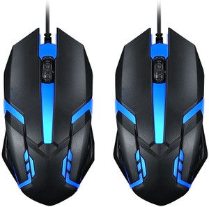 ENTWINO Gaming Mouse Pack of 2 With RGB Lights Optical Mouse USB 2 & 3 ...