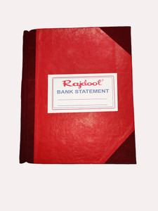 rekha binders Bank Statement Book No8 (378 Pages) 1-Part Account Bank ...