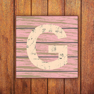 CVANU Beautiful Art Of MDF Wooden G Letter Alphabet Hanging Board, Size ...