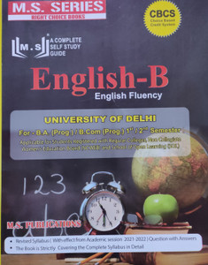 English Fluency (English-B) Self Study Guide For Students Of Ba Program ...