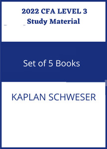 2022 CFA Level 3 Study Material- Kaplan Schweser (Set Of 5 Books): Buy ...