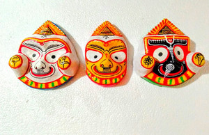 A.O.CnC Lord Jagannath face mask Hand Crafted for Wall Hanging ...