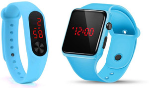 V&Y COMBO DIGITAL SKY BLUE LED BAND WATCH Price in India - Buy V&Y ...
