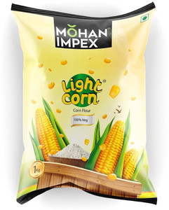 Mohan Impex LIGHT CORN FLOUR 1 KG [Pack of 1] Corn Flour Powder Price ...